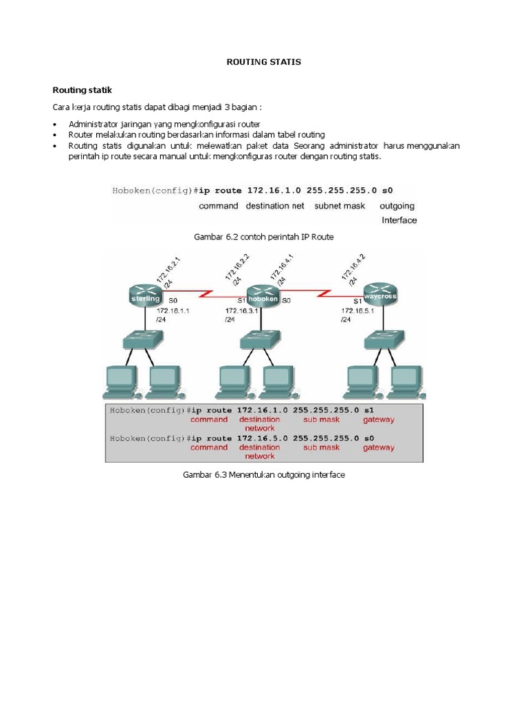 Panduan Lengkap Routing Statis | PDF