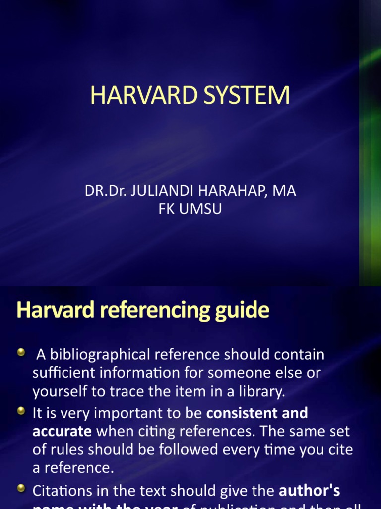 Harvard System | PDF | Primary Sources | Citation