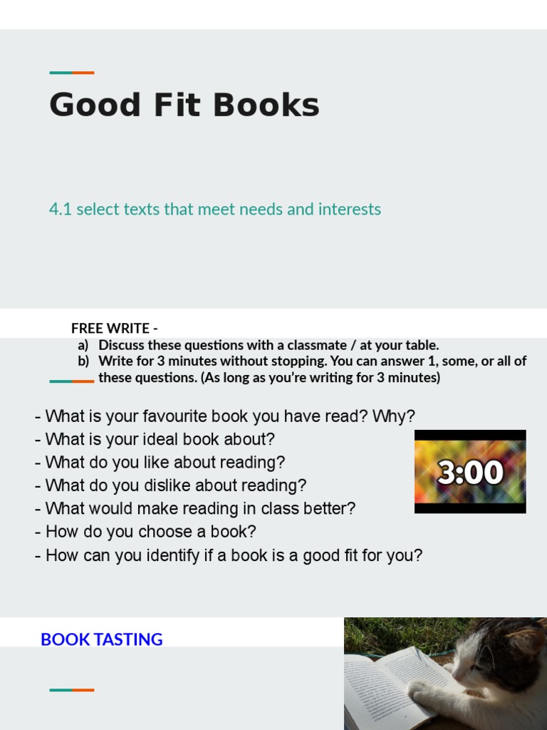 Choosing Good Fit Books for Readers | PDF