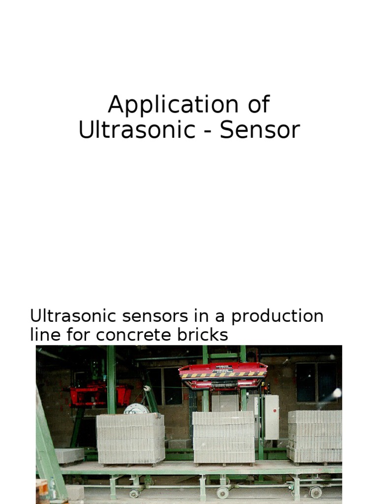 Application of Ultrasonic - Sensor | PDF