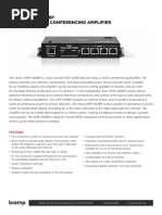 Biamp Data Sheet Tesiraforte x1600 Feb22 | PDF | Usb | Digital Signal ...