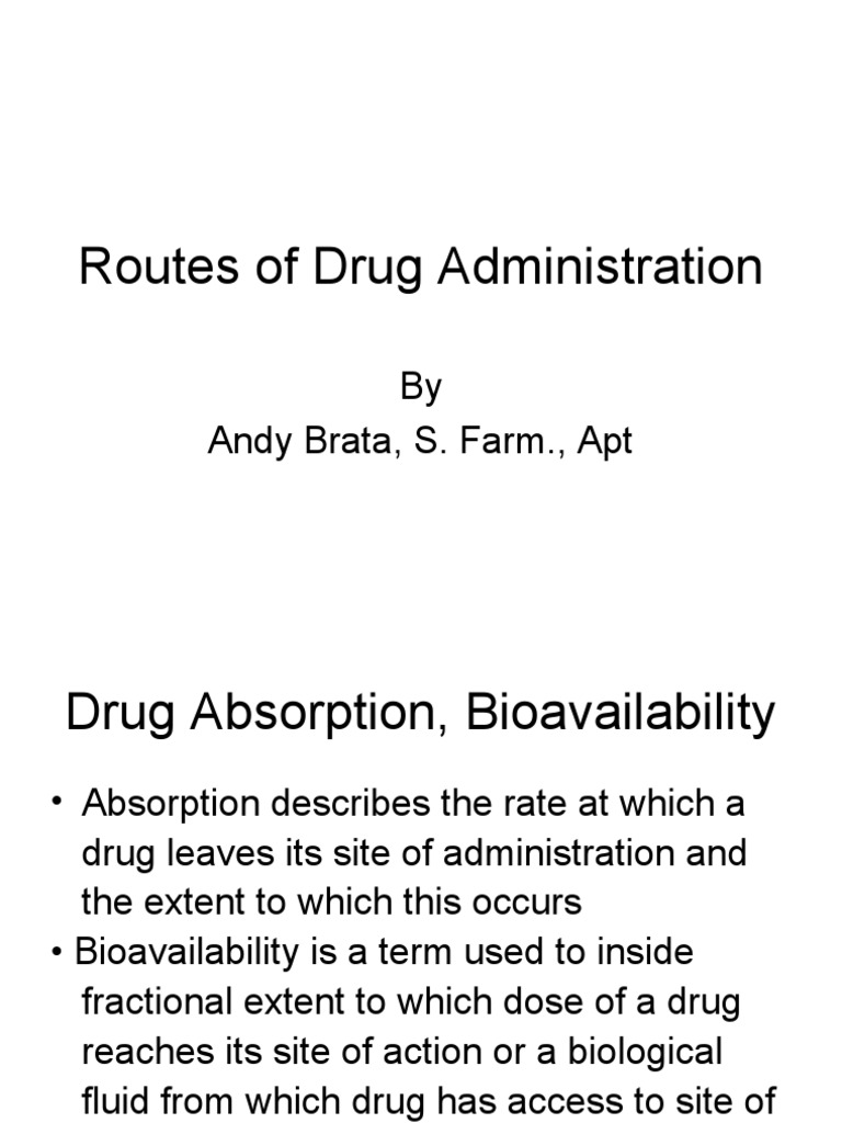 Routes of Drug Administration Explained | PDF | Topical Medication ...