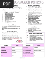 Shock Comparison Chart | PDF | Shock (Circulatory) | Heart