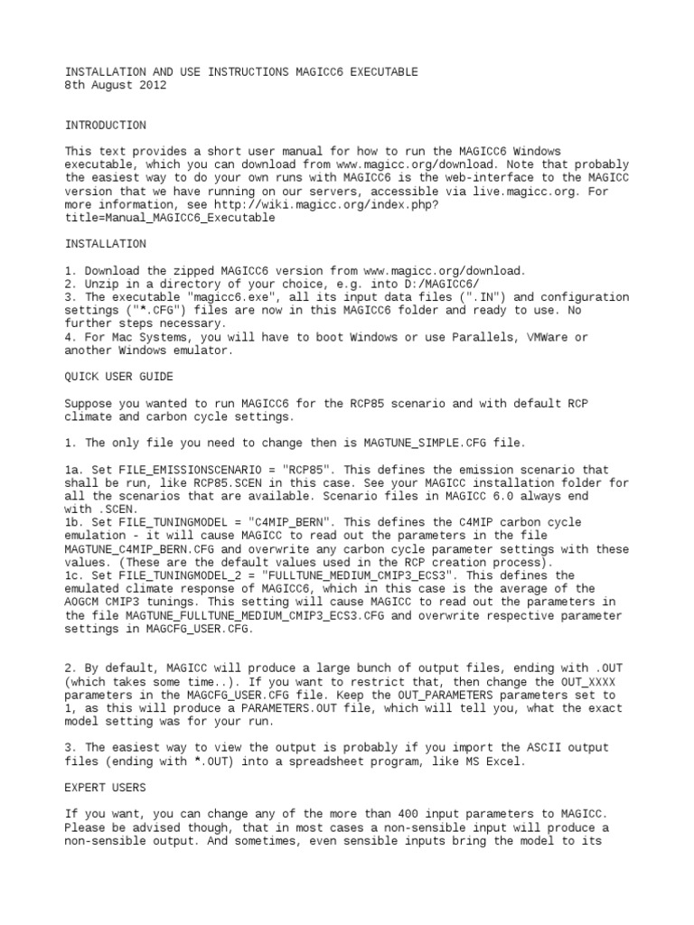 Installation and Use Instructions | PDF | Parameter (Computer Programming) | Zip (File Format)