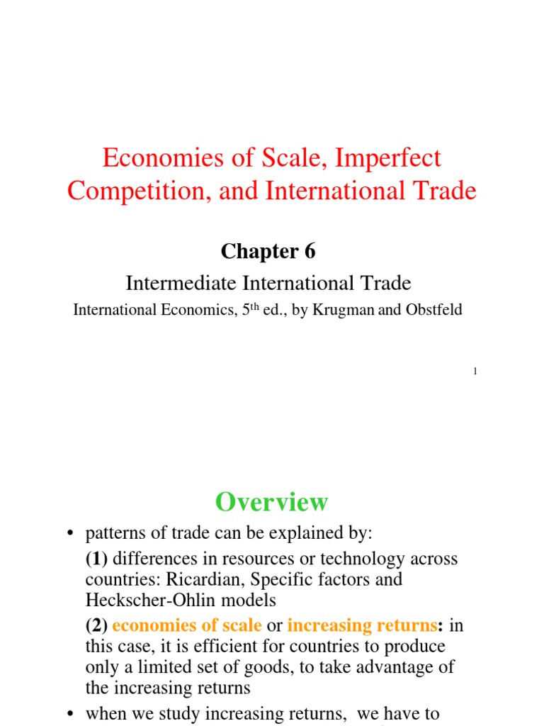 Chapter6 International Trade | PDF | Monopoly | Profit (Economics)