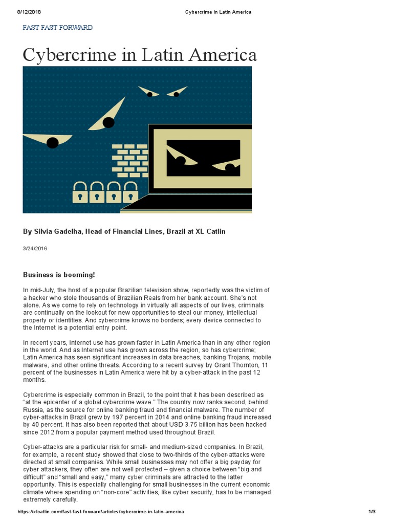 Cybercrime in Latin America: Fast Fast Forward | PDF | Ransomware ...
