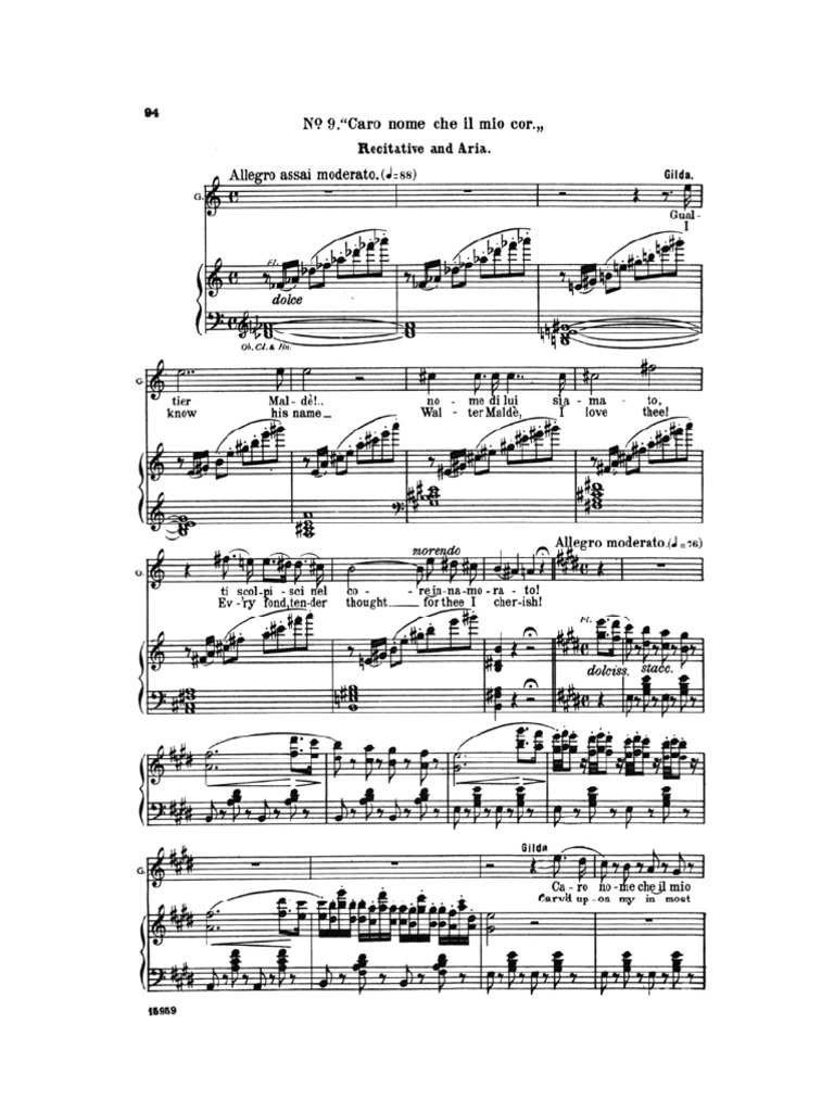 Caro Nome Verdi | PDF