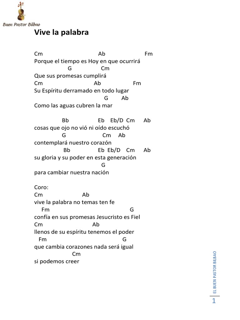 Canciones Cristianas Con Acordes De Guitarra Y Letras