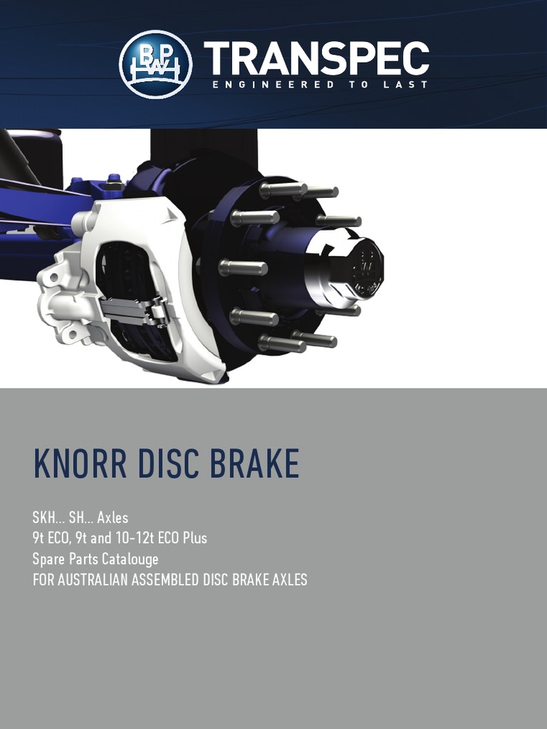 BPW Knorr Disc Brake Catalogue | PDF | Brake | Anti Lock Braking System