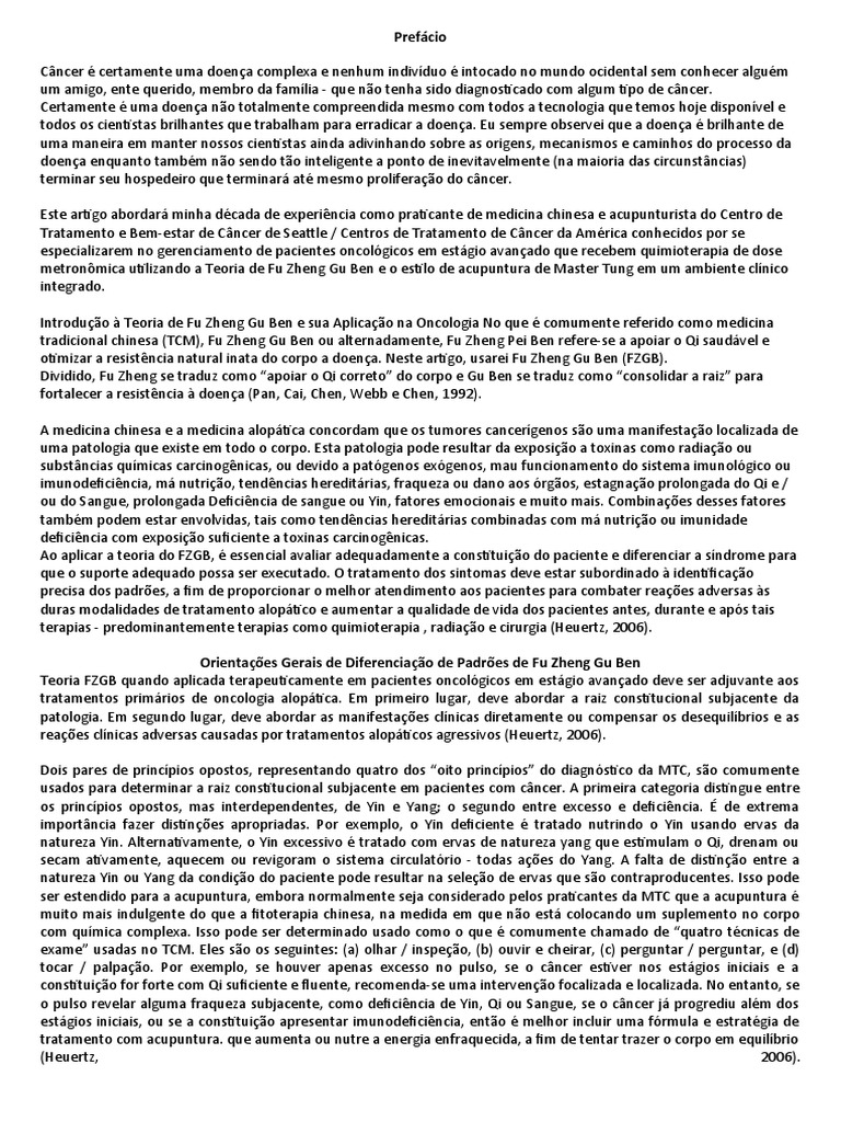 Tradução - The Integration of Fu Zheng Gu Ben Theory and Master Tung's ...