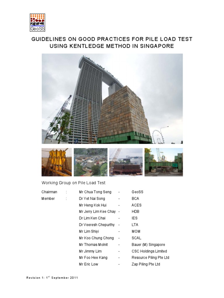 Guidelines for Kentledge Pile Load Testing | PDF | Engineering | Civil ...