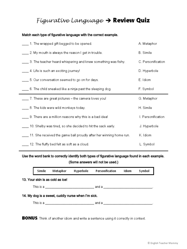 Figurative Language | PDF | Metaphor