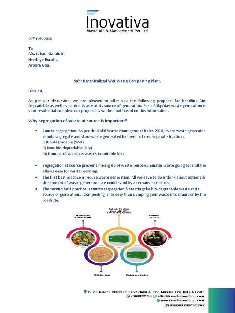 50kg Wet Waste Composter | PDF | Compost | Waste