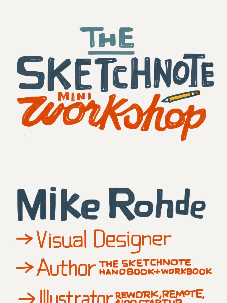 The Sketchnote Mini Workshop PDF | PDF