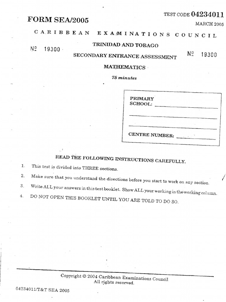 Caribbean Exaji) (Inations N9 19300 Uncil: O4234ALL | PDF | Geometry | Elementary Mathematics