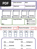 ShadowDark Character Sheet Fillable-1 | PDF