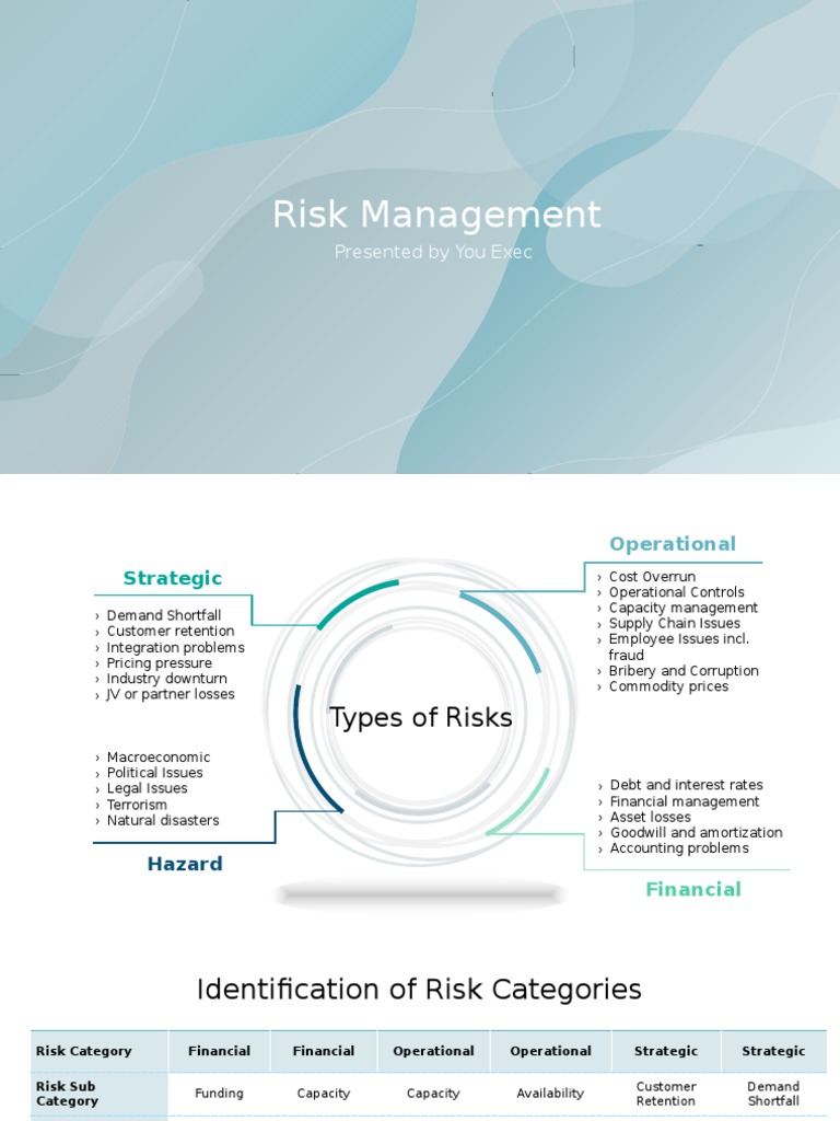 Risk Management Strategies Overview | PDF | Risk | Investor