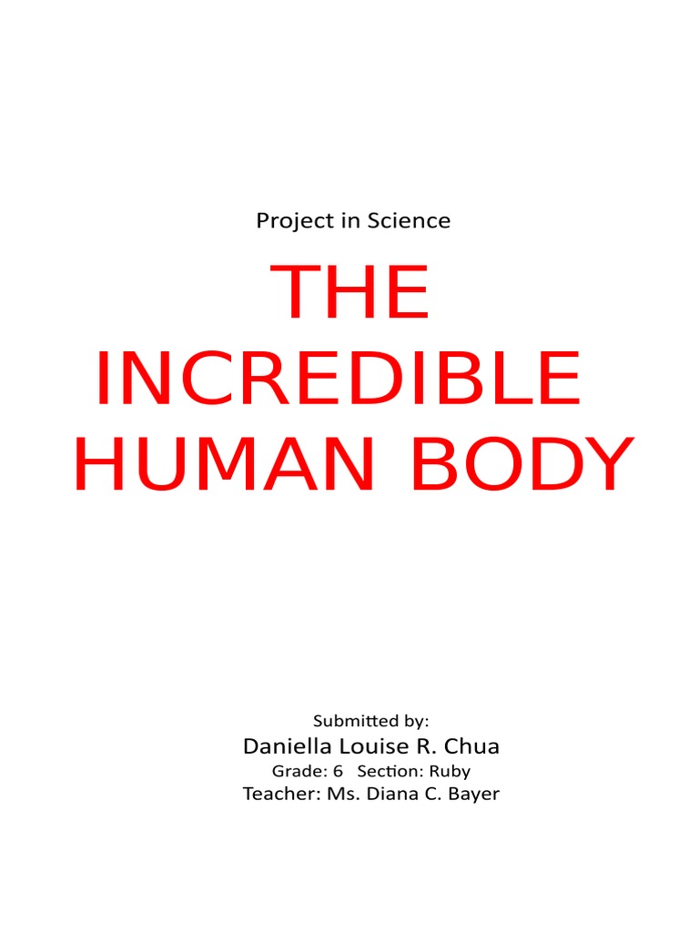 The Incredible Human Body | PDF | Human Body | Neuroscience