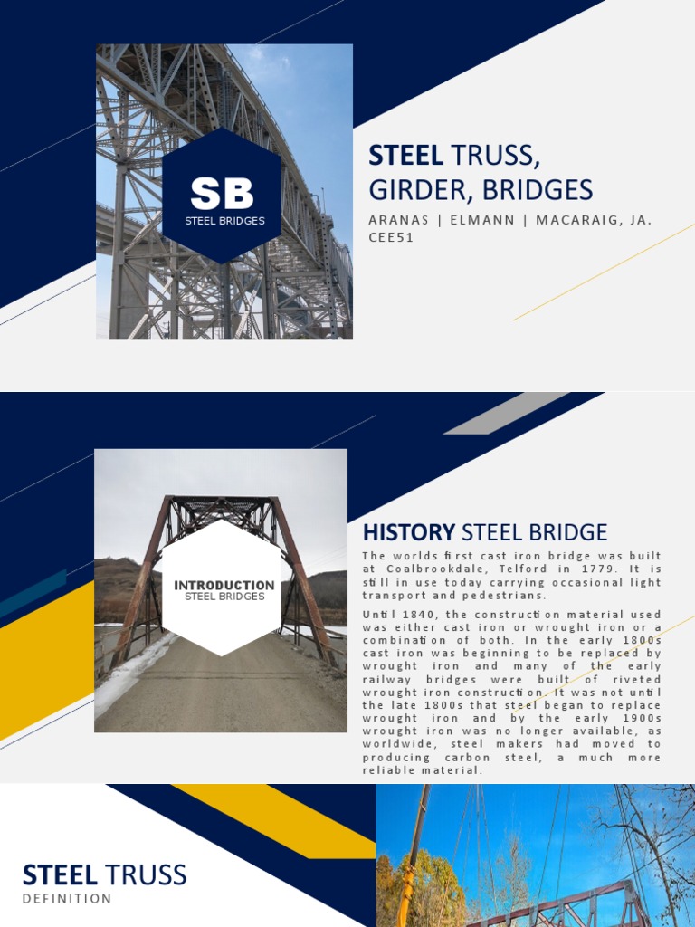Steel Truss, Girder, Bridge | PDF | Fracture | Beam (Structure)