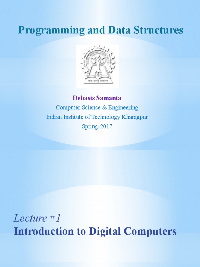 Programming and Data Structures: Debasis Samanta | PDF | Computer Program | Programming