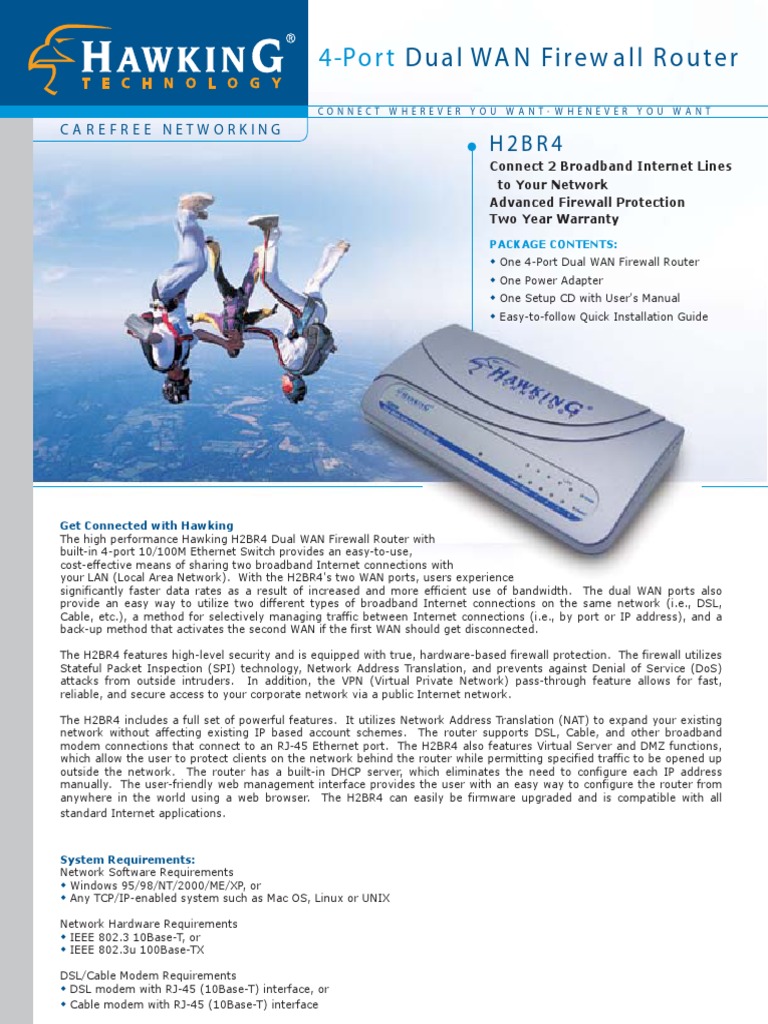 An in-depth review of the Hawking H2BR4 4-Port Dual WAN Firewall Router ...