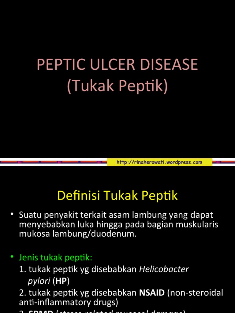 Pengobatan dan Penyebab Tukak Peptik | PDF