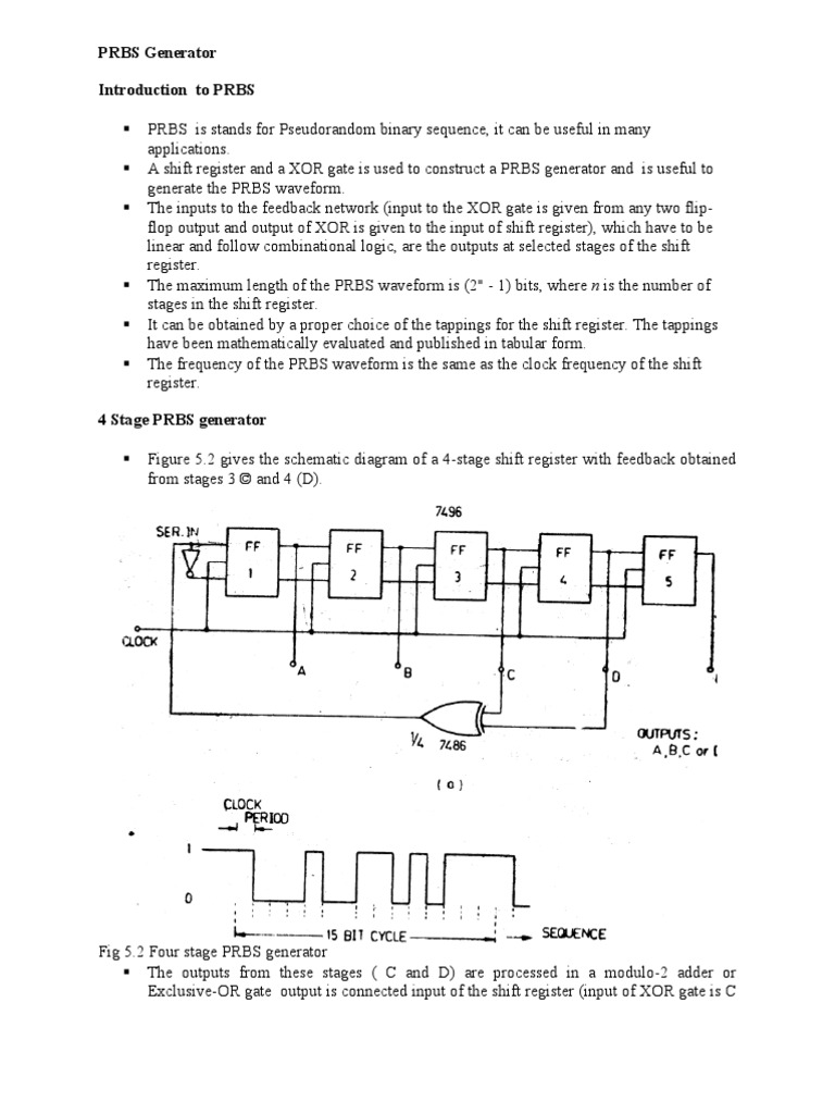 Prbs Generator Pdf Logic Gate Electronic Design