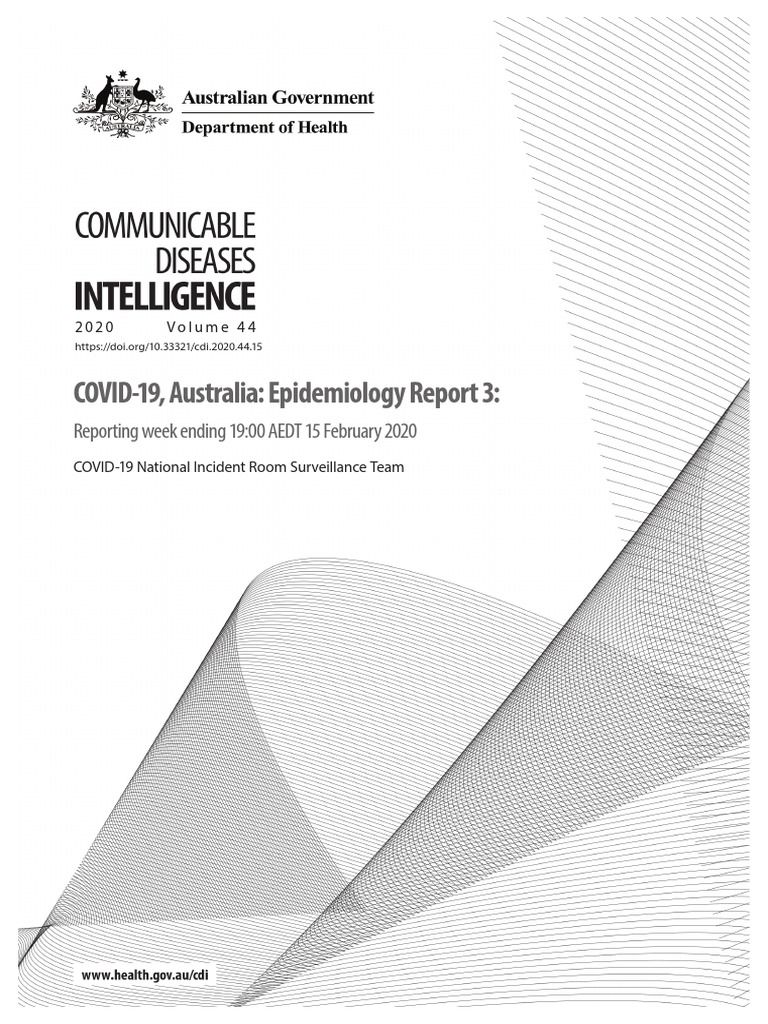COVID-19 Australia Epidemiology Report 3 Reporting PDF | PDF | Health ...