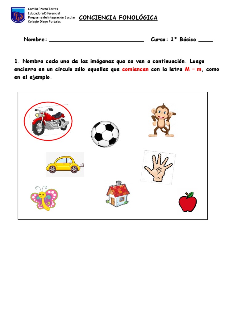 Guia 3 Conciencia Fonológica PDF | PDF