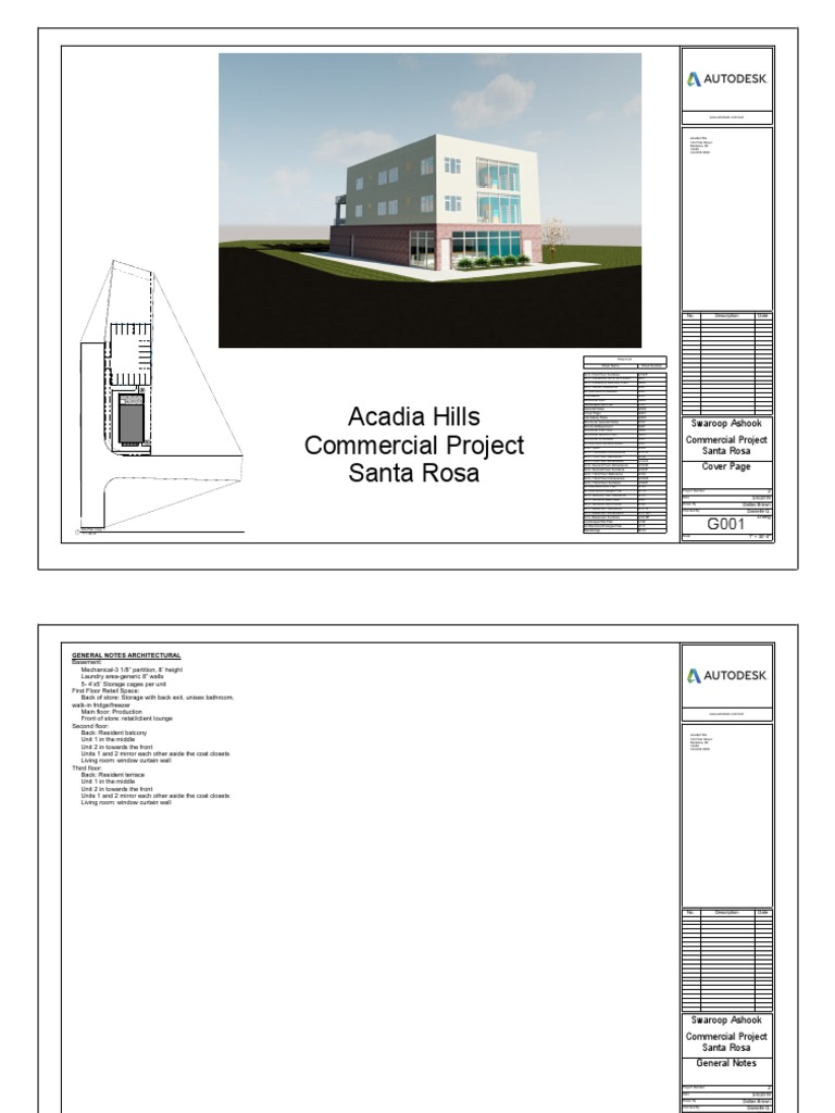 Acadia Hills Commercial Project Plans | PDF | Fire Sprinkler System ...