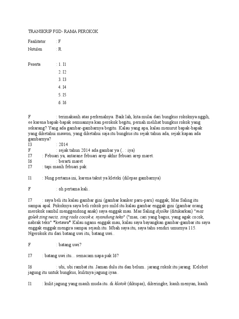 Persepsi Perokok Terhadap Gambar Peringatan | PDF | Sains & Matematika ...