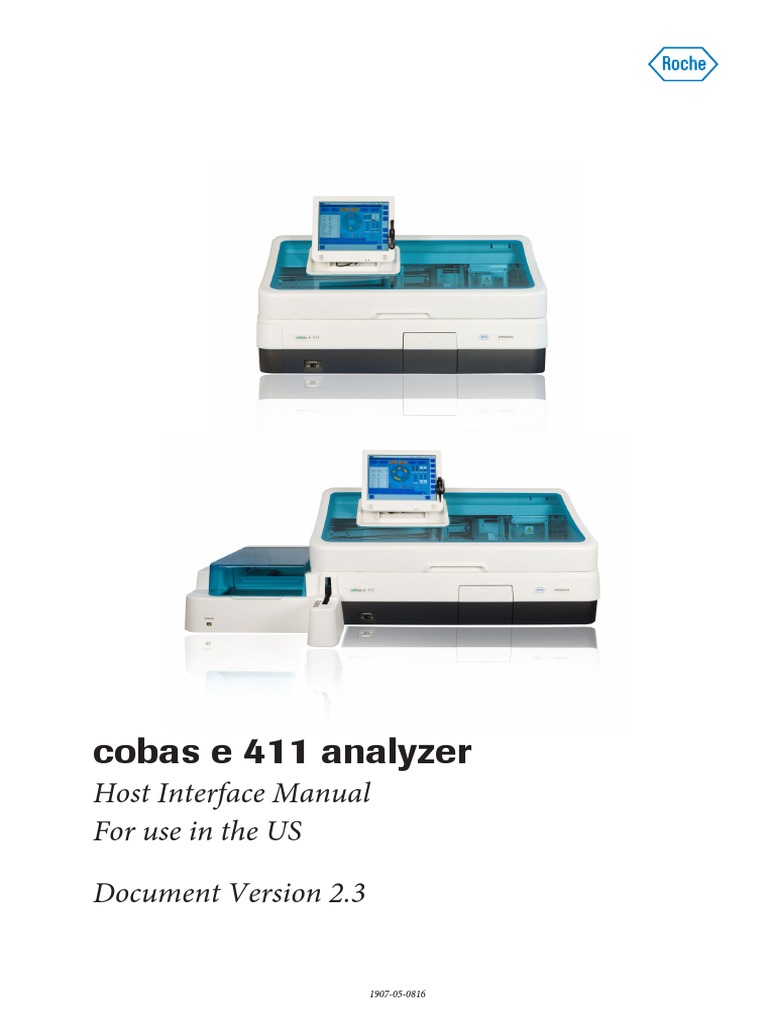 Cobas E411 Host Interface Manual US 2016 | PDF | Transmission Control Protocol | Specification ...