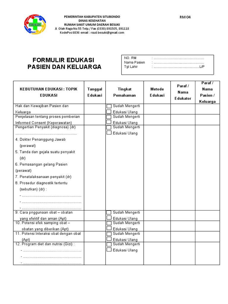 Lembar KIE | PDF | Kesehatan Holistik