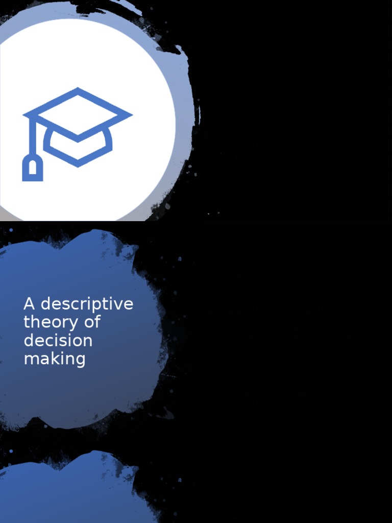 Image Theory: Principles, Goals, and Plans in Decision Making | PDF