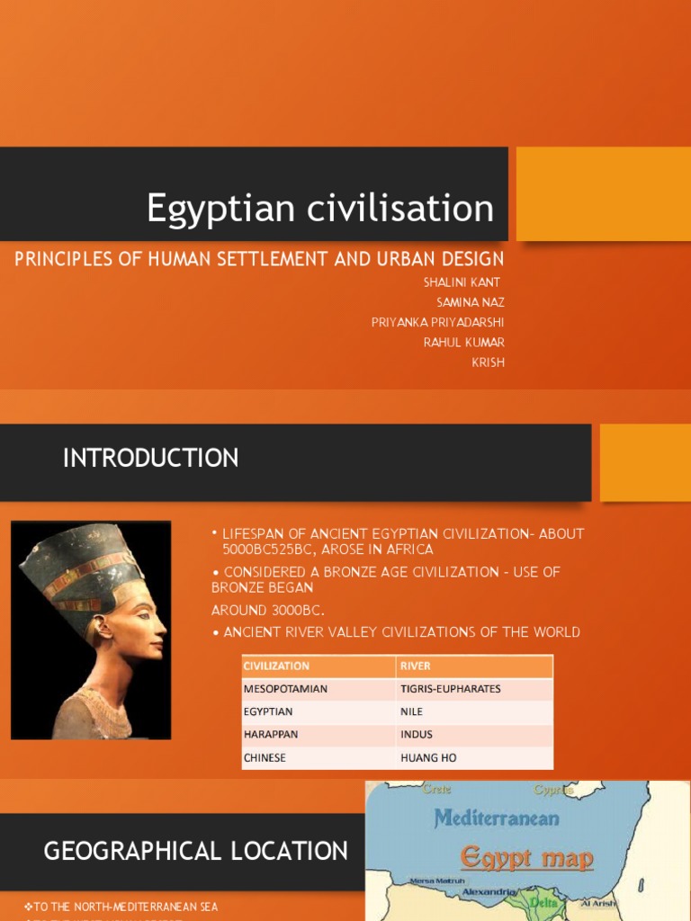 Egyptian Civilisation: Principles of Human Settlement and Urban Design ...
