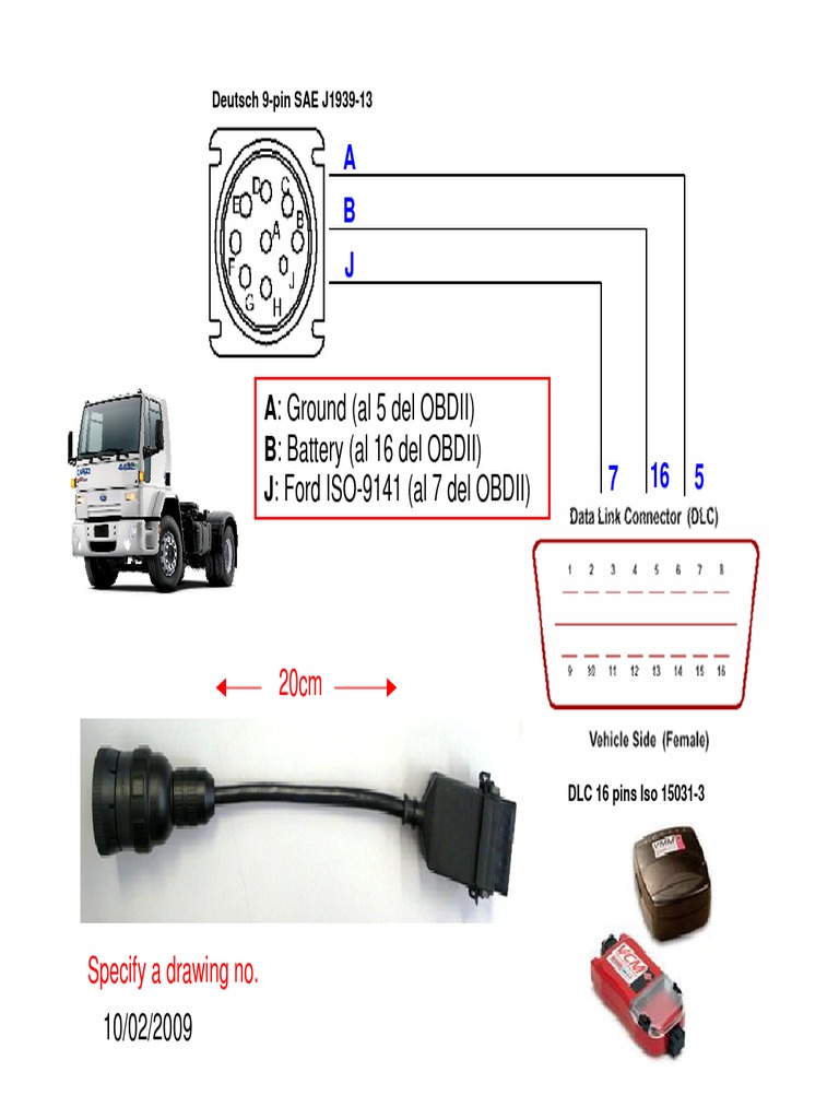 Conector OBD2 - J1939 Cargo | PDF