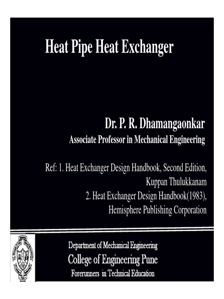 Heat Pipe Heat Exchangers | PDF | Heat | Heat Exchanger