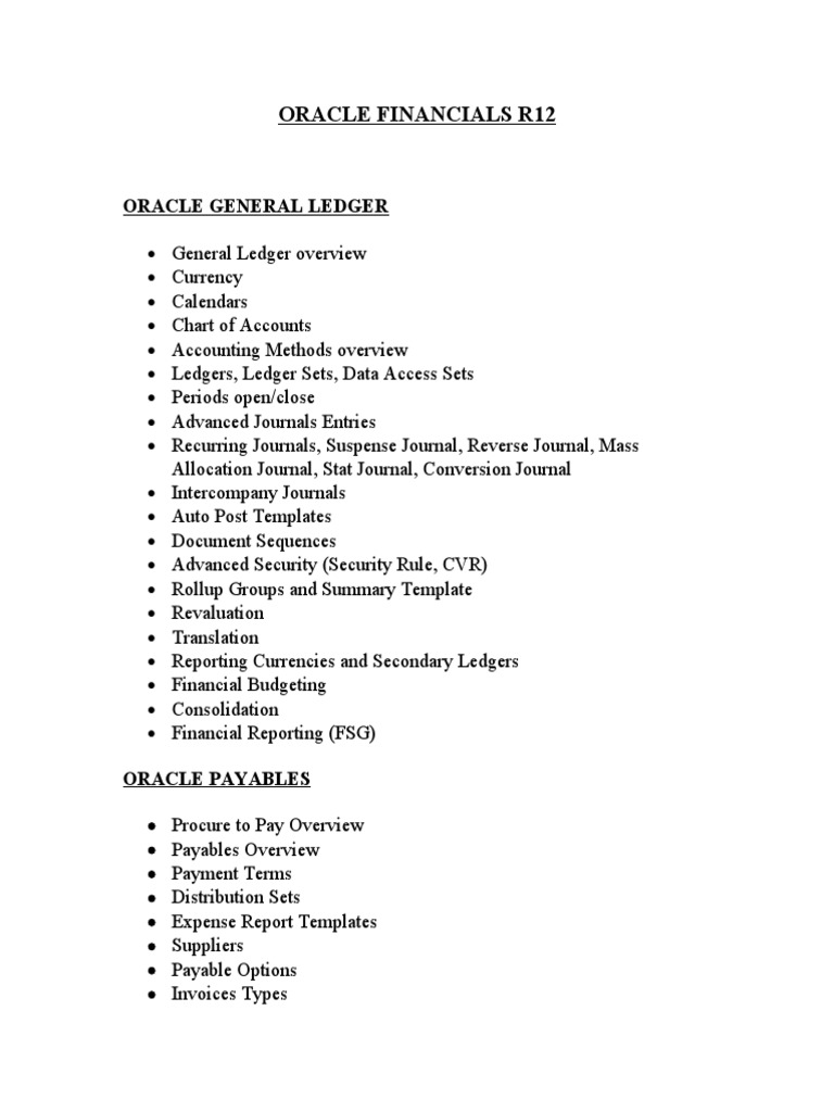 Oracle Financials r12 | PDF | Accounts Payable | Banks
