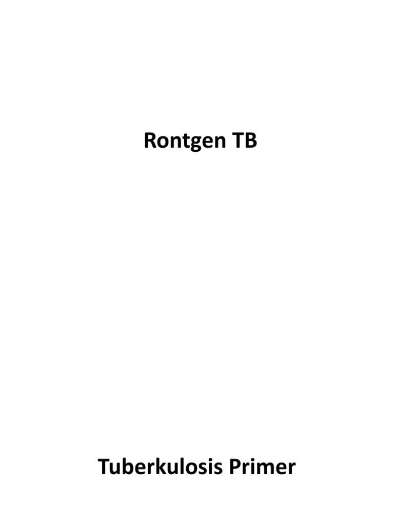 Rontgen TB | PDF