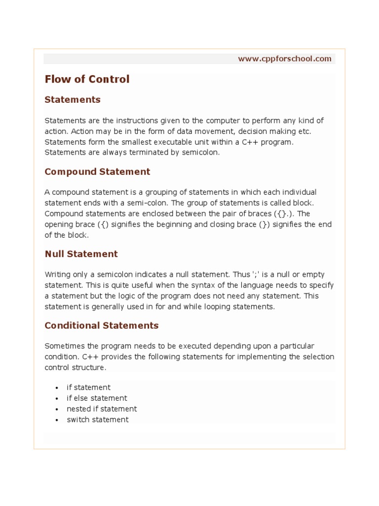 Chapter8 Conditional Statement | PDF | Control Flow | Computer Programming