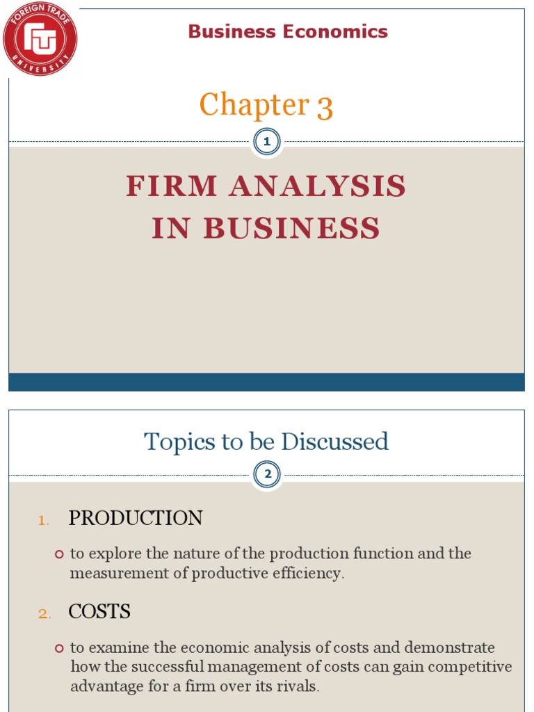 KTEE312-Chap3-Firm Analysis in Business PDF | PDF | Production Function ...