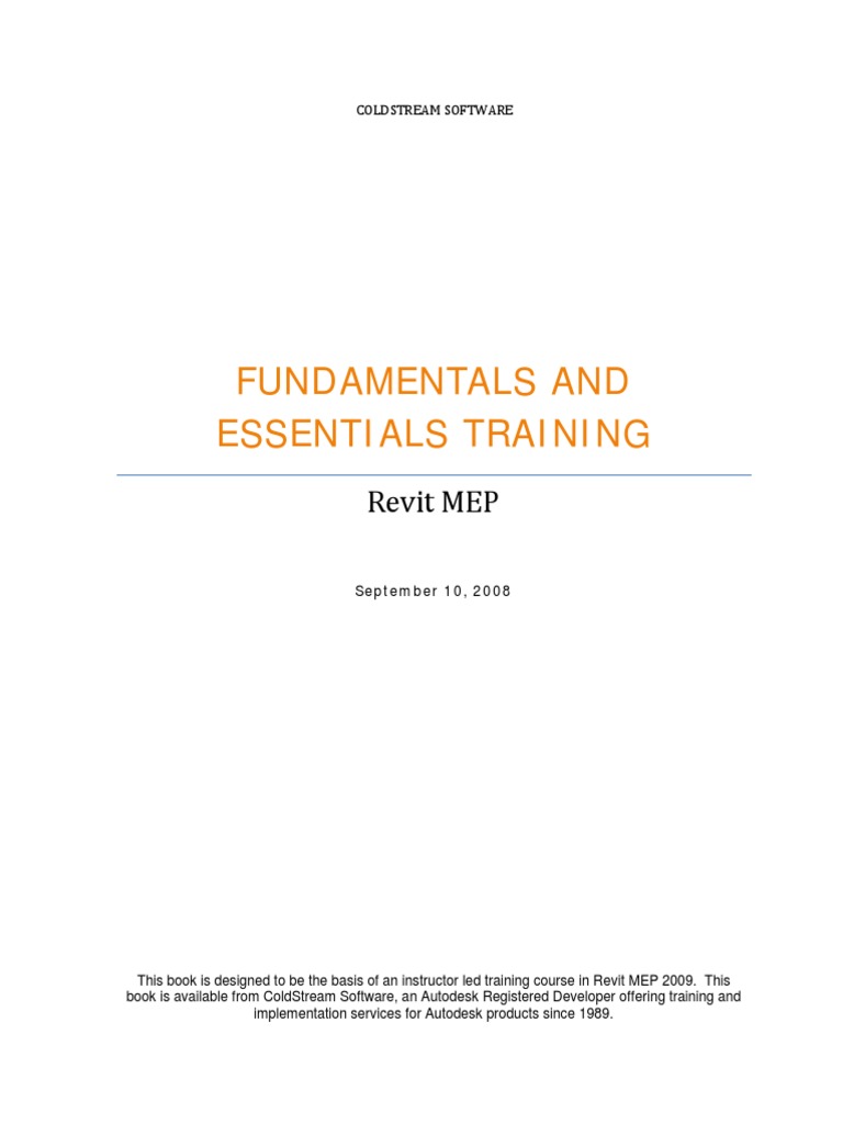 Revit MEP Training Manual PDF | PDF | Autodesk Revit | Computer Aided ...