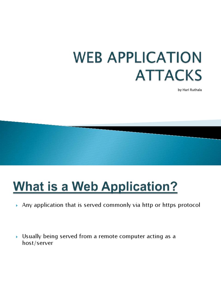 Webapplicationattacks 101005070110 Phpapp02 PDF | PDF | Http Cookie | World Wide Web