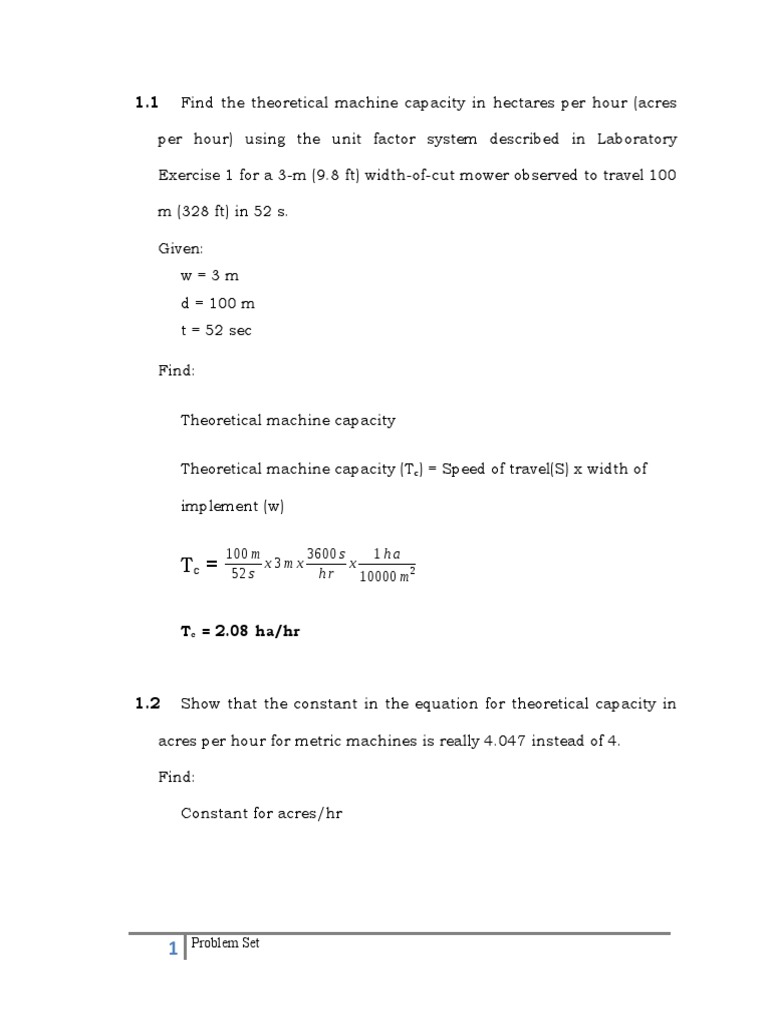 Optimize machine capacity calculations | PDF | Nature
