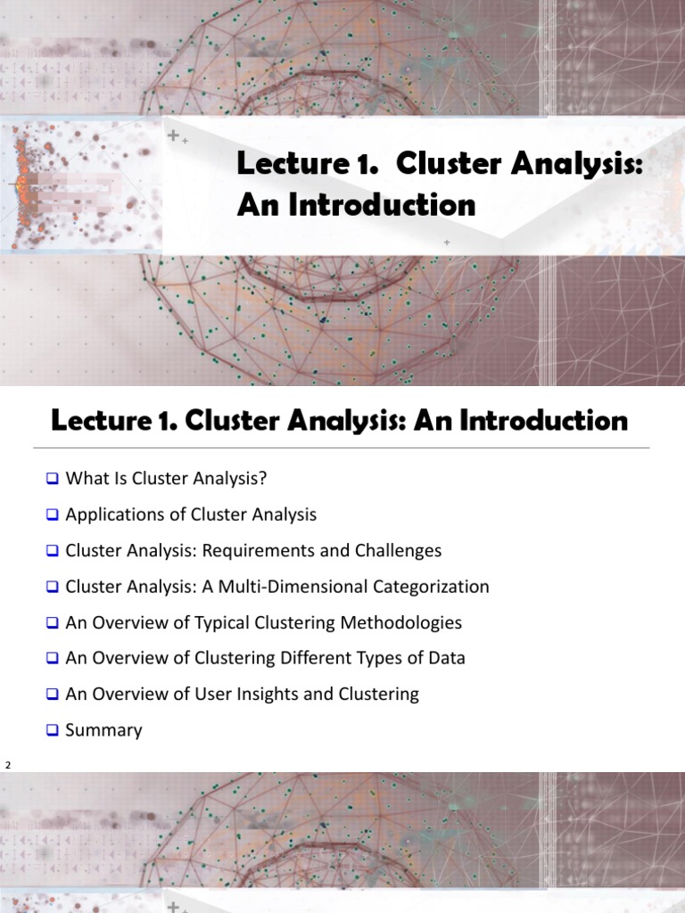 An Introduction to Cluster Analysis: Techniques, Applications ...