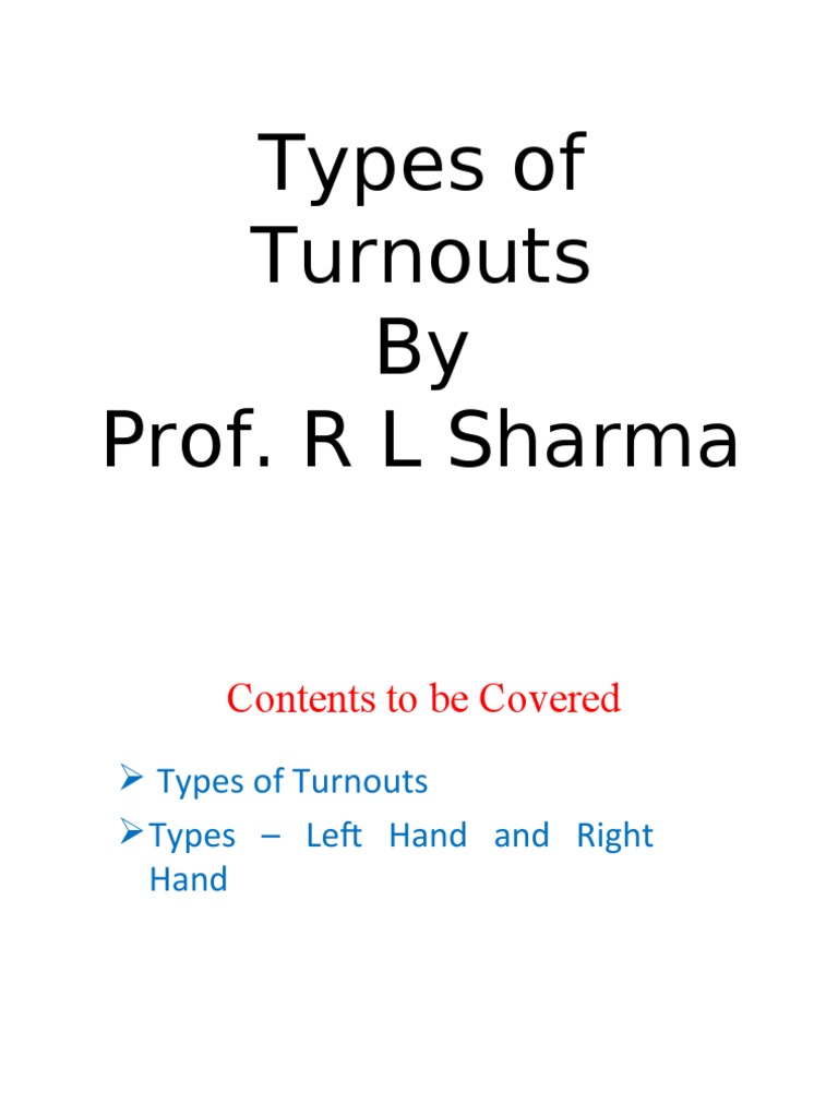 6.3 Types of Turnouts | PDF | Transportation Engineering | Industrial ...