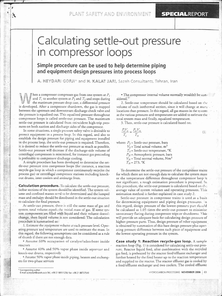 Article - Settle Out Pressure | PDF