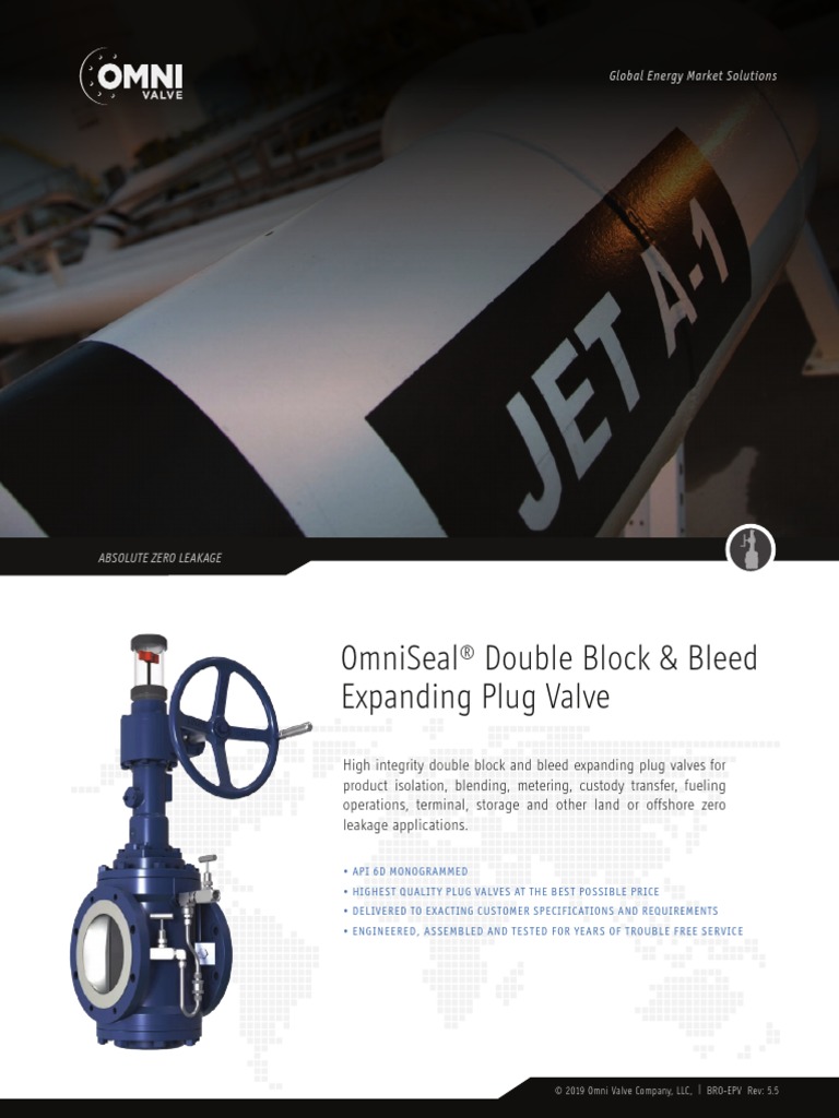 Omniseal Expanding Plug Valve Brochure PDF | PDF | Leak | Valve