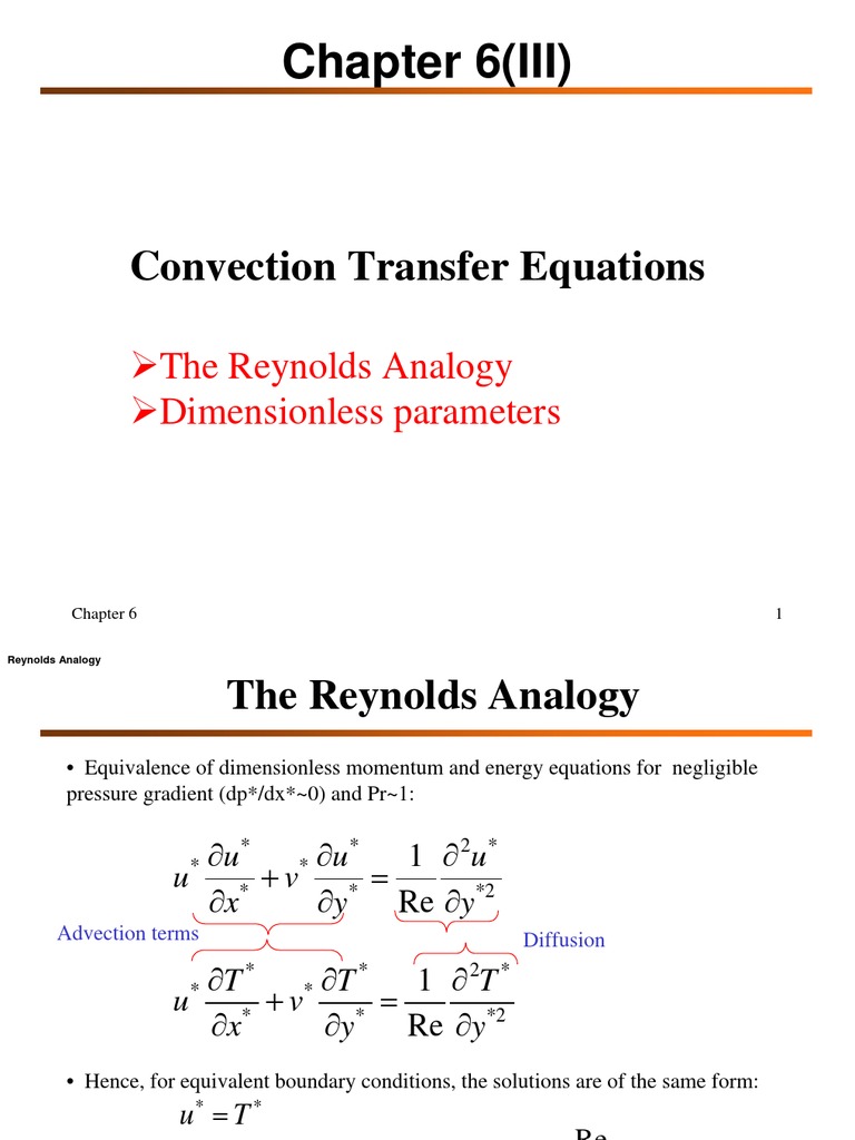 Convection Transfer Equations | PDF | Reynolds Number | Fluid Dynamics