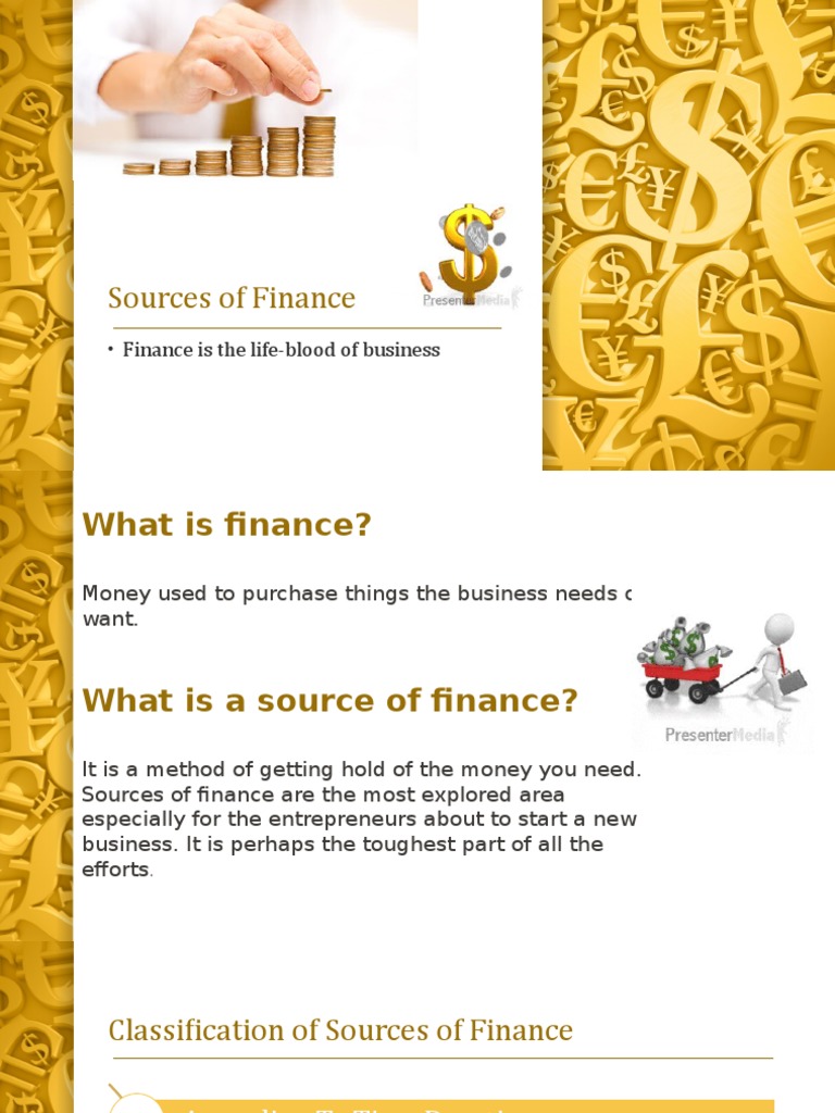 PM PPT Sources of Finance | PDF | Syndicated Loan | Working Capital